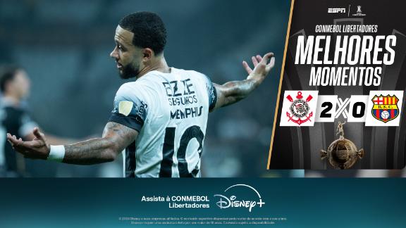 Corinthians vence o Barcelona-EQU, mas não consegue virar no agregado e ...