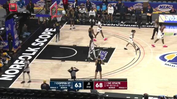 Coppin St (63) vs SC State (68) · Mar 12, 2025 · NCAAM Scores ...