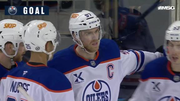 Arvidsson scores go-ahead goal as Oilers beat Rangers 3-1 - ABC7 New York