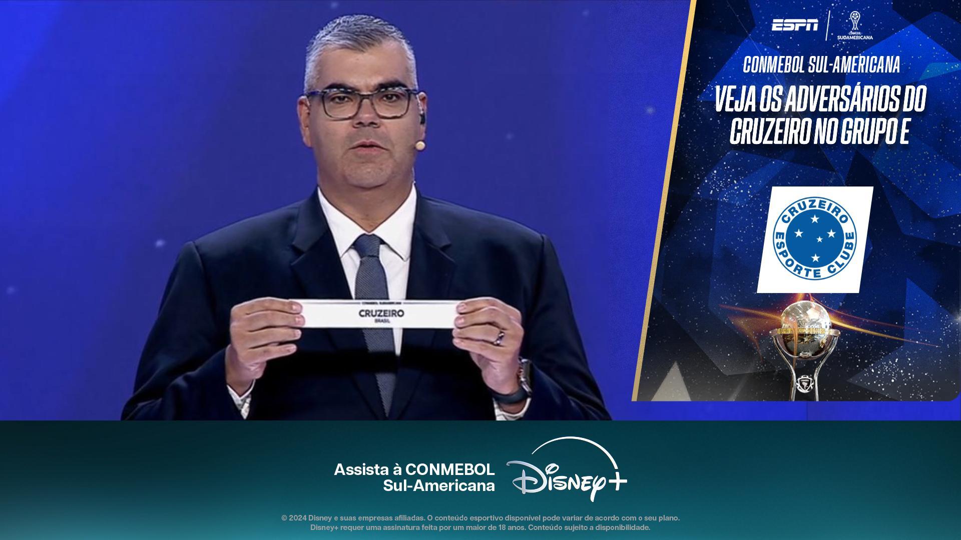 Veja o grupo do Cruzeiro na Conmebol Sul-Americana - ESPN Video