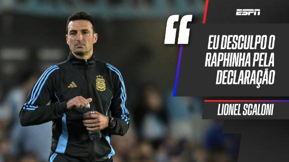 Scaloni diz que desculpa Raphinha por declaração antes de Argentina x ...