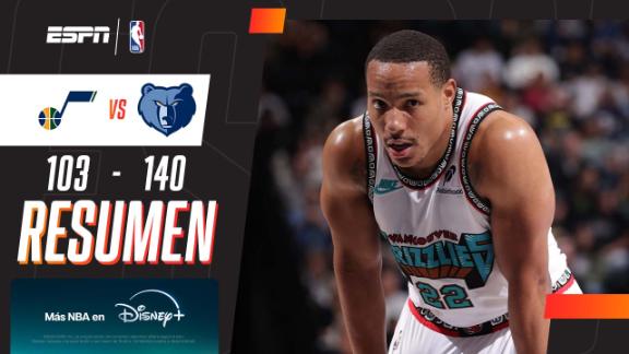 ¡Memphis pisó fuerte en Utah y venció al Jazz sin despeinarse! - ESPN Video