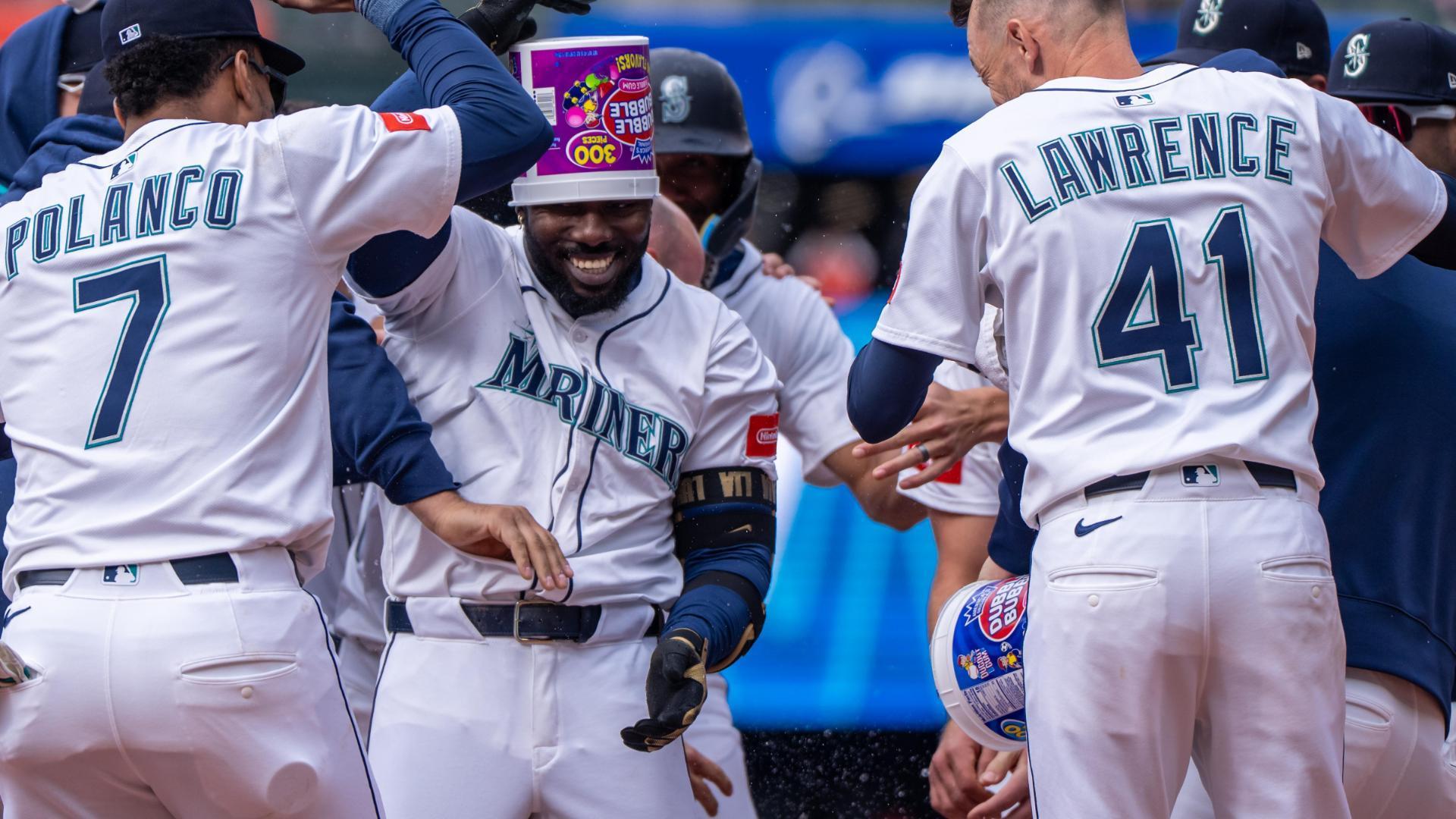 Arozarena hits grand slam in 8th and draws winning walk in 9th as Mariners rally past Astros 7-6 ...