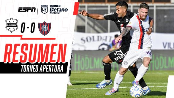 Deportivo Riestra y San Lorenzo repartieron puntos - ESPN Video