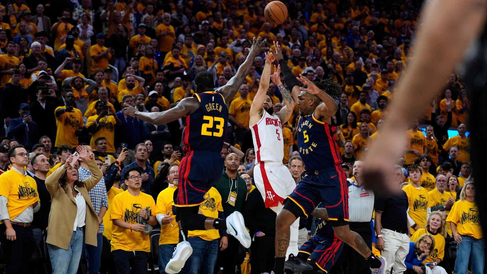 Jimmy Butler returns from injury absence to lead Warriors past Rockets 109-106 for 3-1 series ...