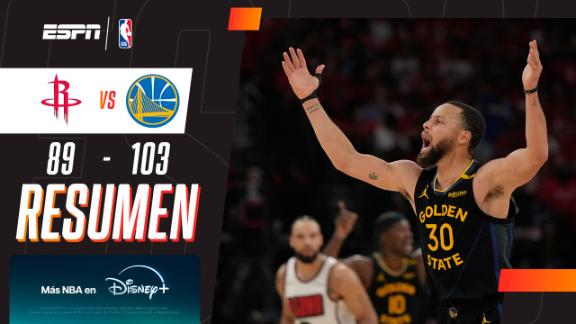 Los Warriors imponen su experiencia y eliminan a los Rockets - ESPN Video
