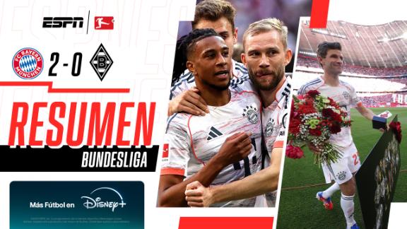 Bayern Munich fue más y superó al Borussia Monchengladbach en la Bundesliga - ESPN Video