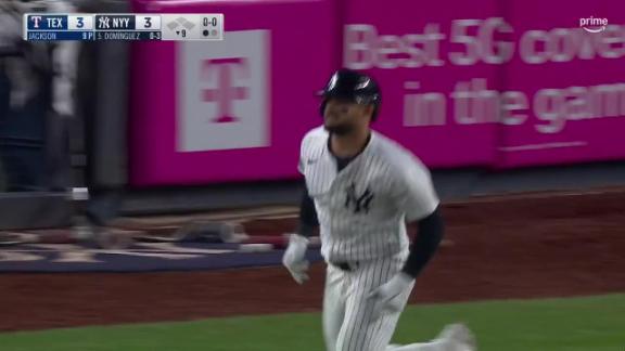 Domínguez HR gives Yankees 4-3, walk-off win over Rangers, spoils ...