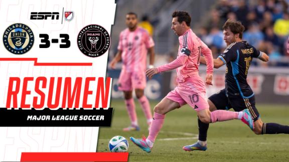 Messi lidera el empate de Inter Miami ante Philadelphia Union - ESPN Video