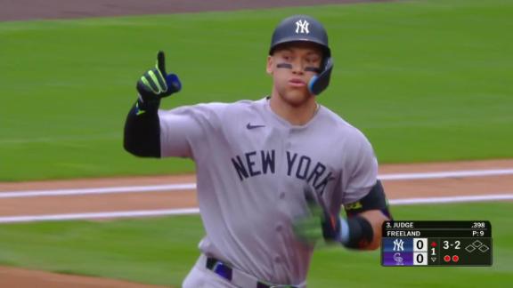 Yankees cruise to a 13-1 win over Rockies behind a 10-run 5th inning ...