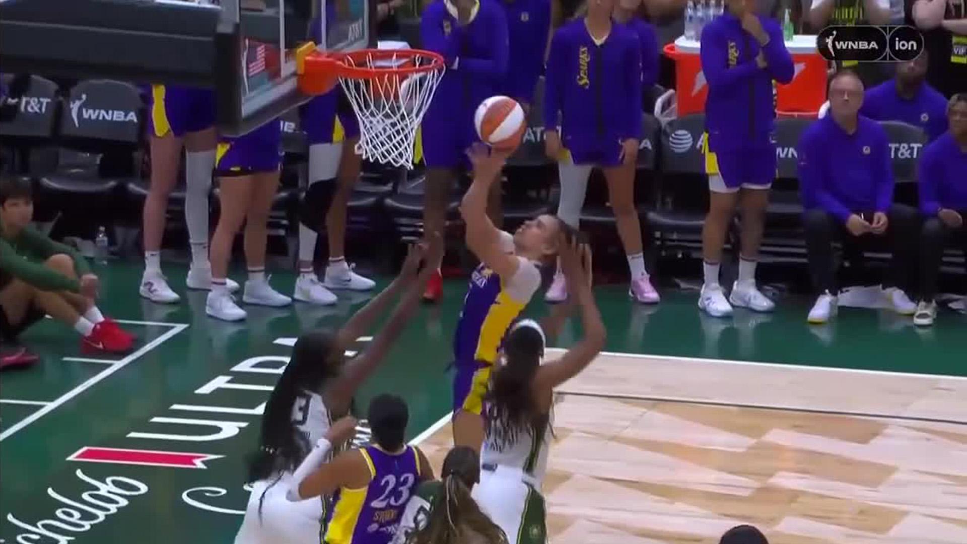 Hamby's basket with 4.3 seconds left gives Sparks 108-106 win over Storm 108-106 in 2 OTs - ABC7 ...