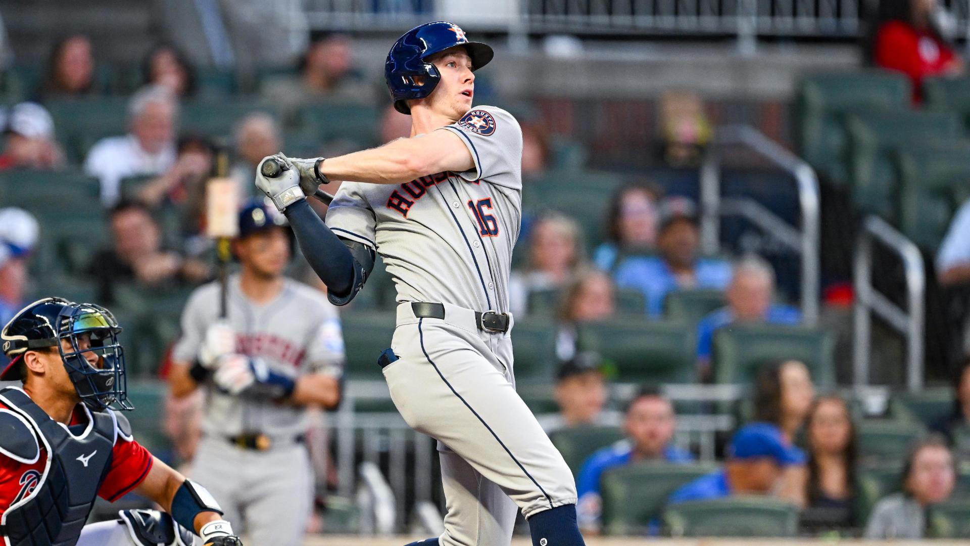Astros crush Braves 11-3 as Zach Cole homers in first MLB at-bat ...