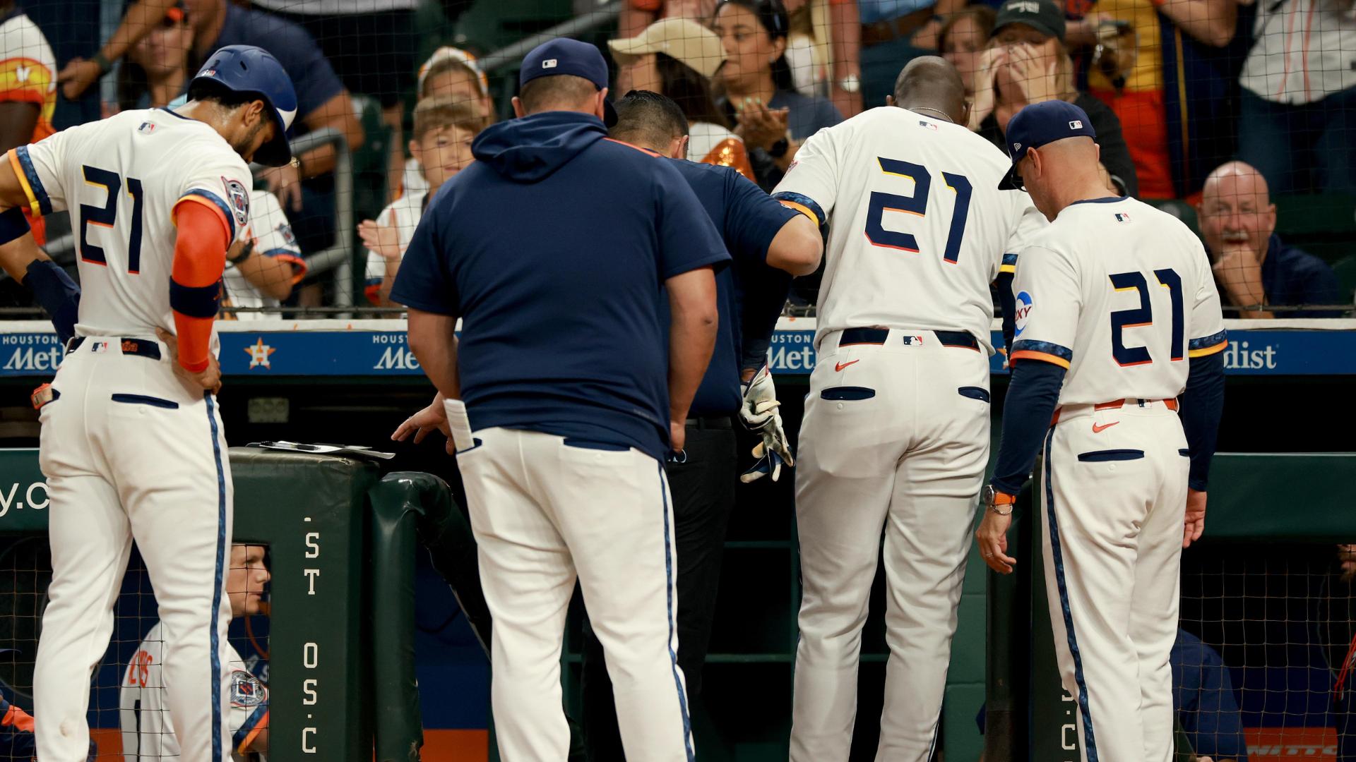 Astros rookie Zach Cole powers 6-3 win over Rangers in place of injured Yordan Alvarez - ABC13 ...