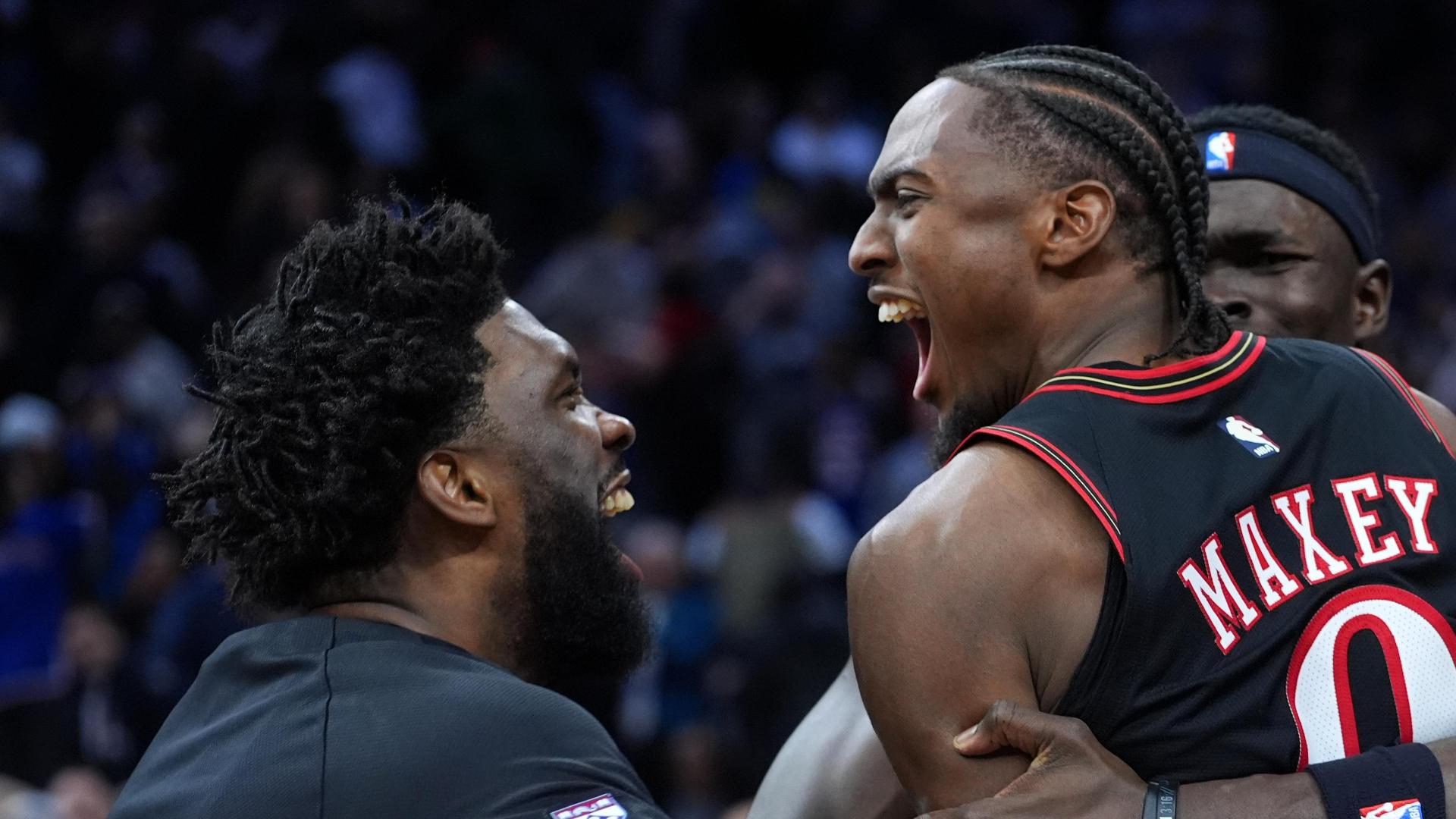 Edgecombe has go-ahead basket and Maxey a game-saving block as 76ers ...