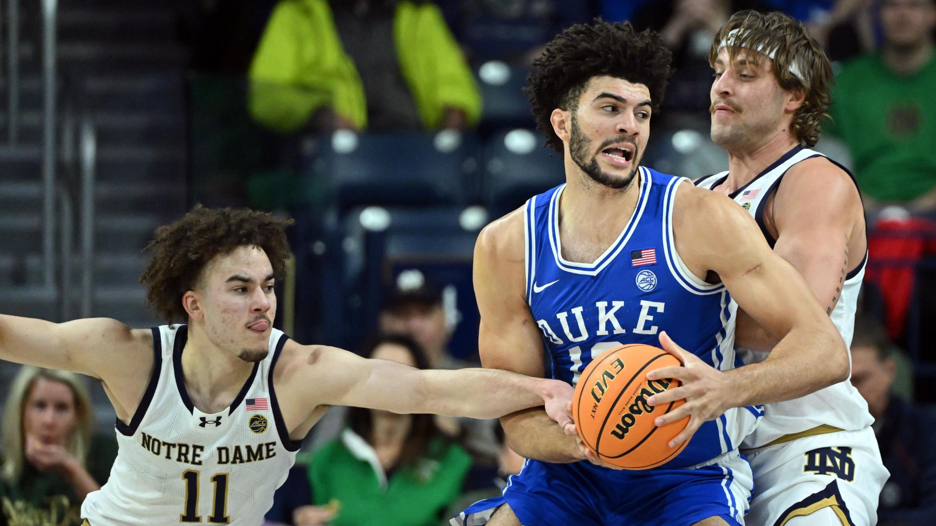 No. 1 Duke beats Notre Dame 100-56 behind Cameron Boozer's 24 points ...
