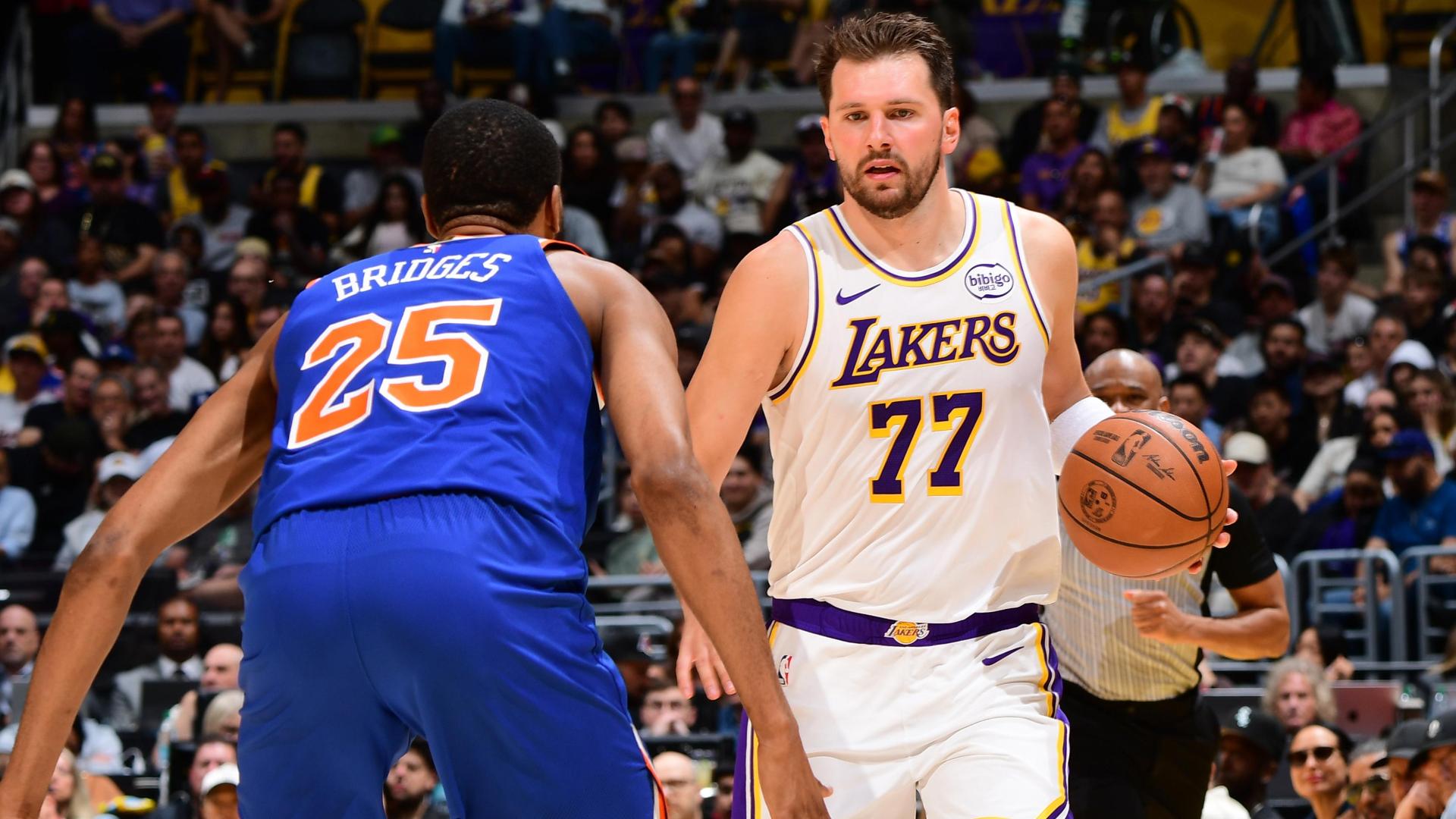 Luka Doncic scores 35, Lakers hold off cold-shooting Knicks 110-97 in ...
