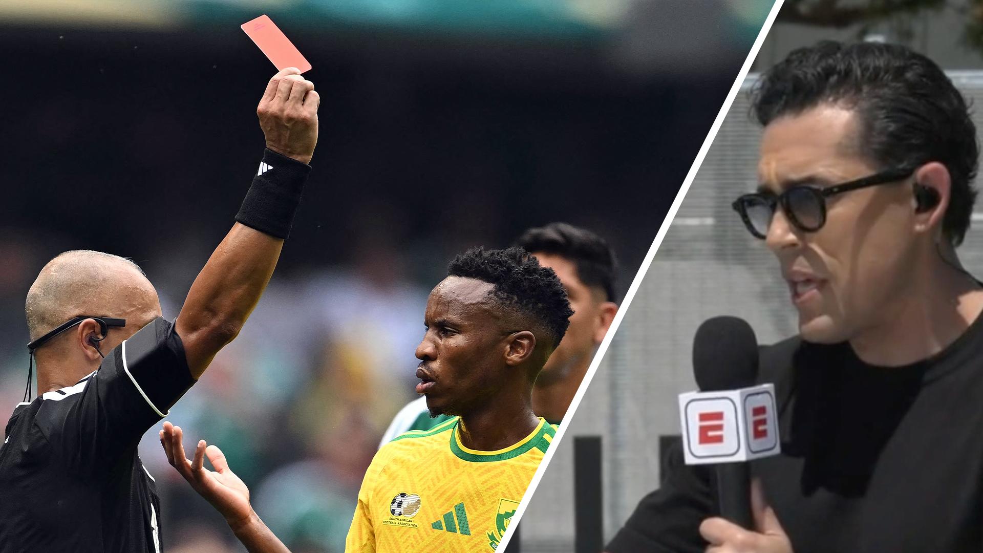 Gomez on South Africa's red cards: 'I have no idea what got into them ...