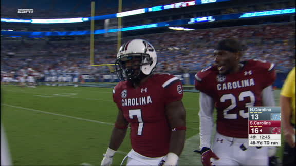 North Carolina vs. South Carolina - Game Summary - September 3, 2015 - ESPN