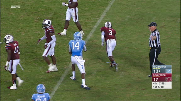North Carolina vs. South Carolina - Game Summary - September 3, 2015 - ESPN