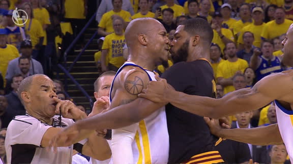 Technical fouls dispensed in Cavs-Warriors after first-half scrum ...