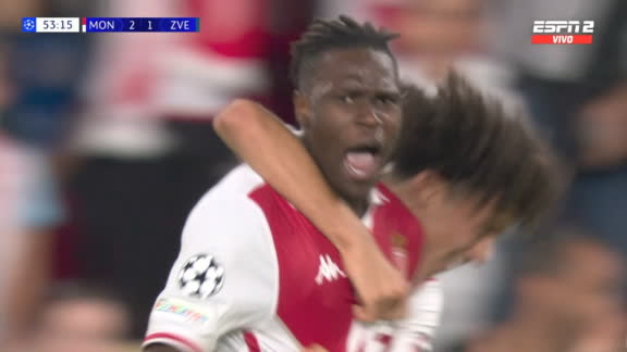 ¡Singo probó desde afuera y marcó un golazo para Monaco! - ESPN Video