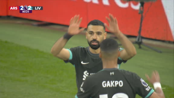 ¡Siempre está! Gol de Salah para el 2-2 de Liverpool ante Arsenal ...