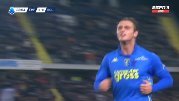 Colombo no falló en el área y Empoli gritó el 1 a 0 ante Bologna - ESPN ...