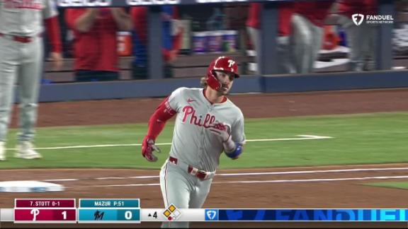 Bryson Stott hits a 3-run homer to help the Phillies beat the Marlins 4 ...