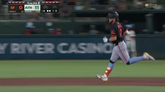 Athletics cruise past Giants 11-2 with six scoreless innings from Sears ...
