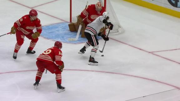 Connor Bedard scores, gets 2 assists to lead Blackhawks over Red Wings ...