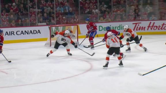 Zegras extends goal streak to 4 games as Flyers top Canadiens 4-1 ...