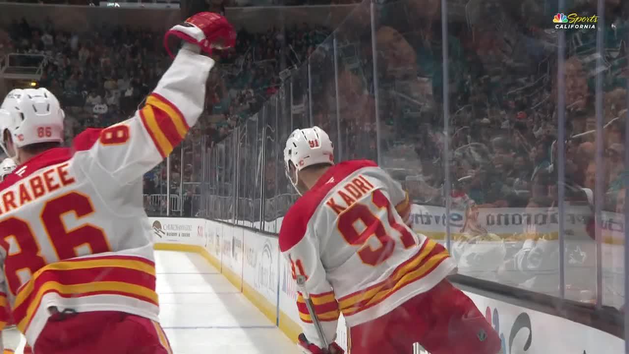 Nazem Kadri scores 2 goals to lead the Flames to a 4-1 win over the ...