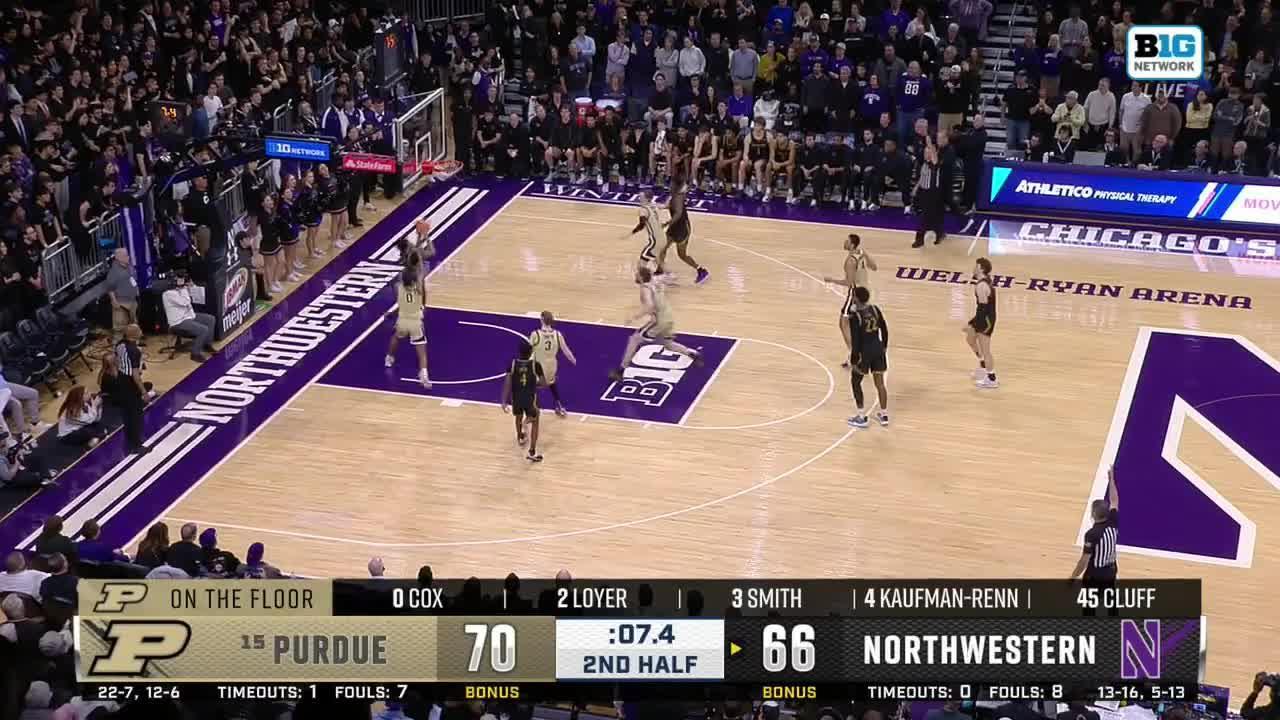 C.J. Cox rallies No. 15 Purdue past Nick Martinelli and Northwestern 70 ...