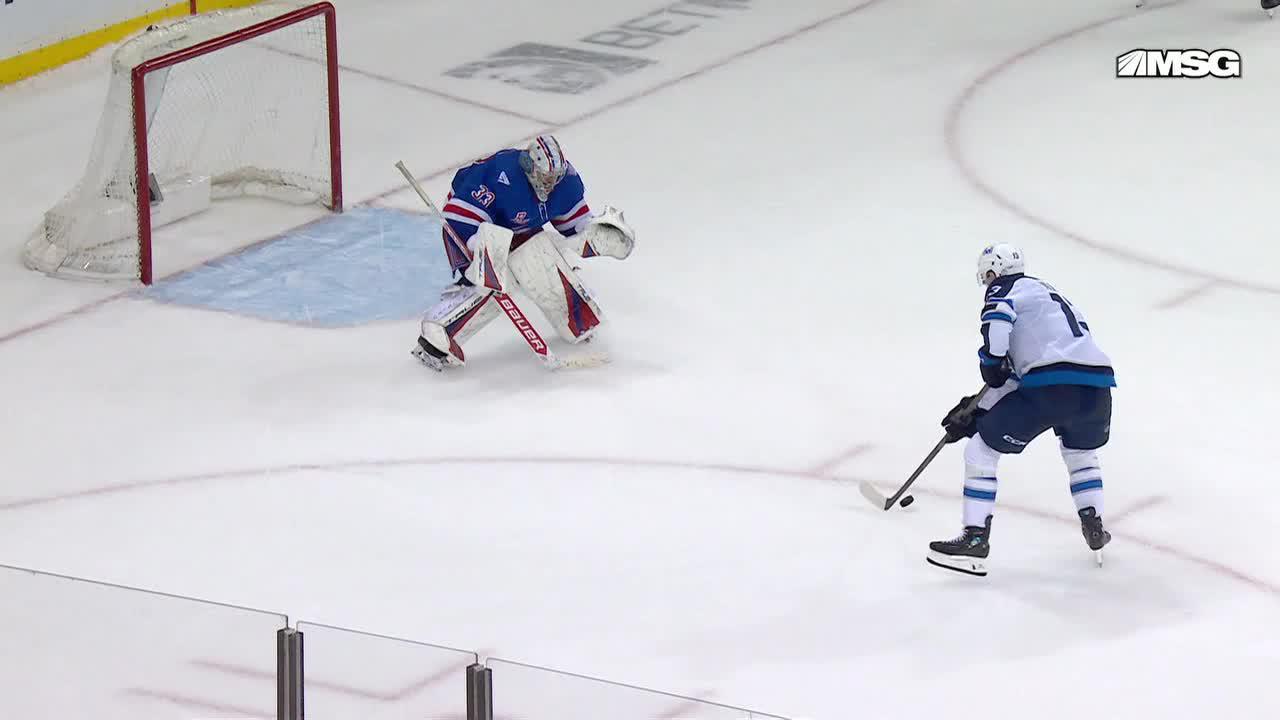 Jets beat the Rangers in a shootout to spoil goalie Dylan Garand's NHL ...