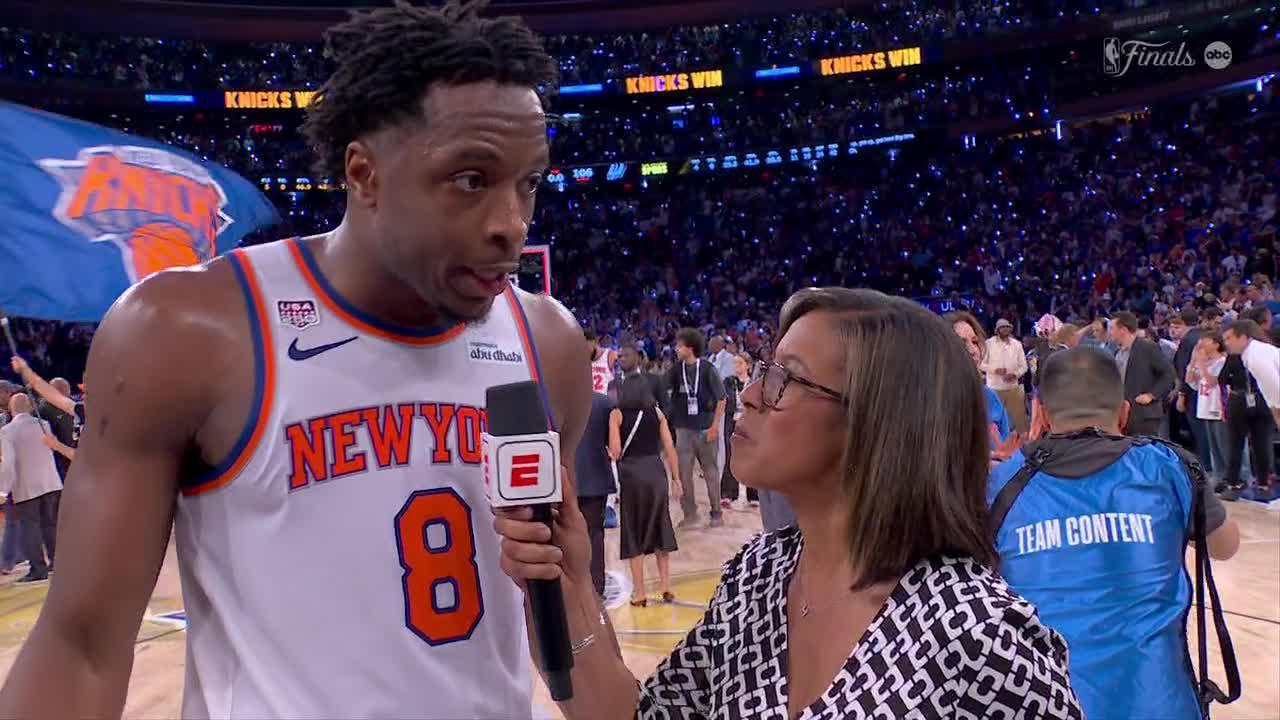 OG Anunoby recounts game-winning tip-in for Knicks - WatchESPN