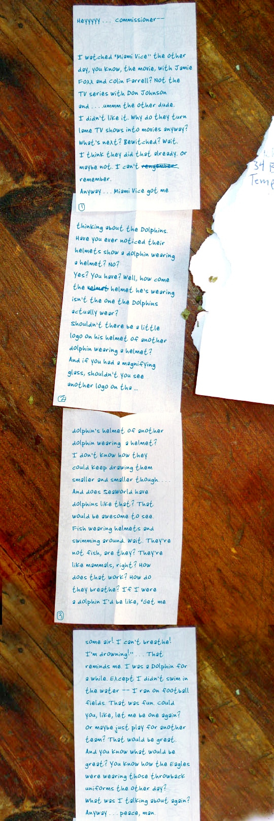 Page 2: Ricky Williams' reinstatement letter - ESPN Page 2