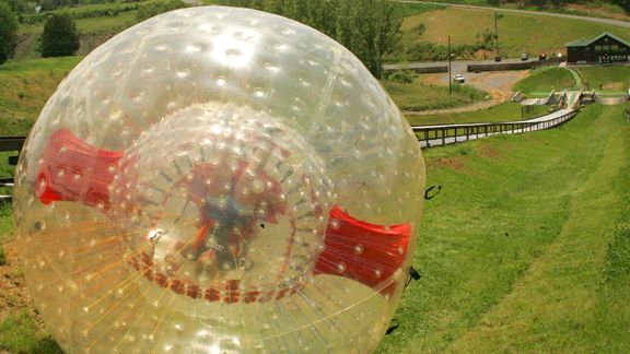 ZORB globe riding takes the idea of a sled ride and raises the stakes ...