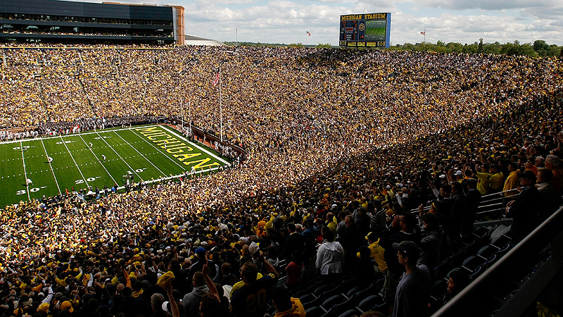 Michigan Stadium - Largest college football stadiums - ESPN