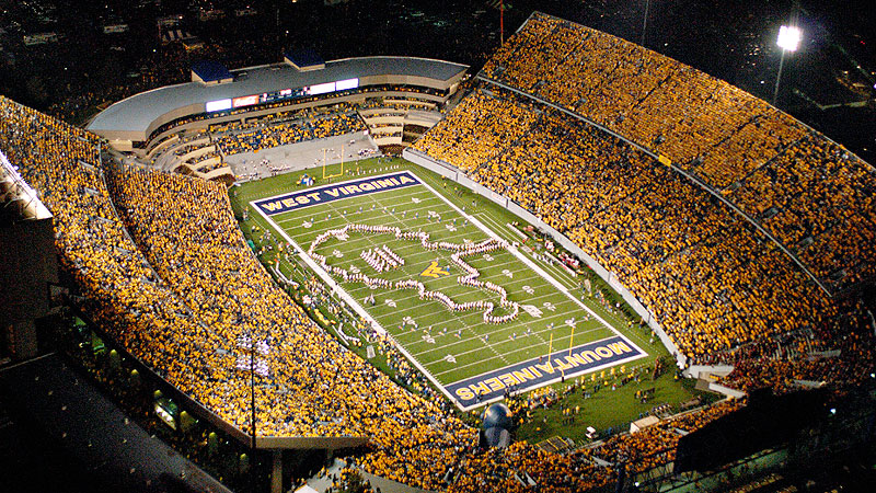 West Virginia's Puskar Stadium - West Virginia's Milan Puskar Stadium ...