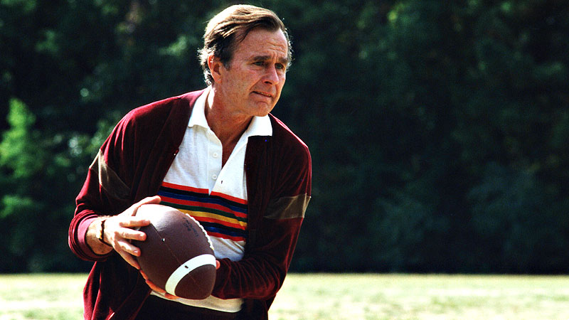 George H. W. Bush - Presidents Playing Football - ESPN