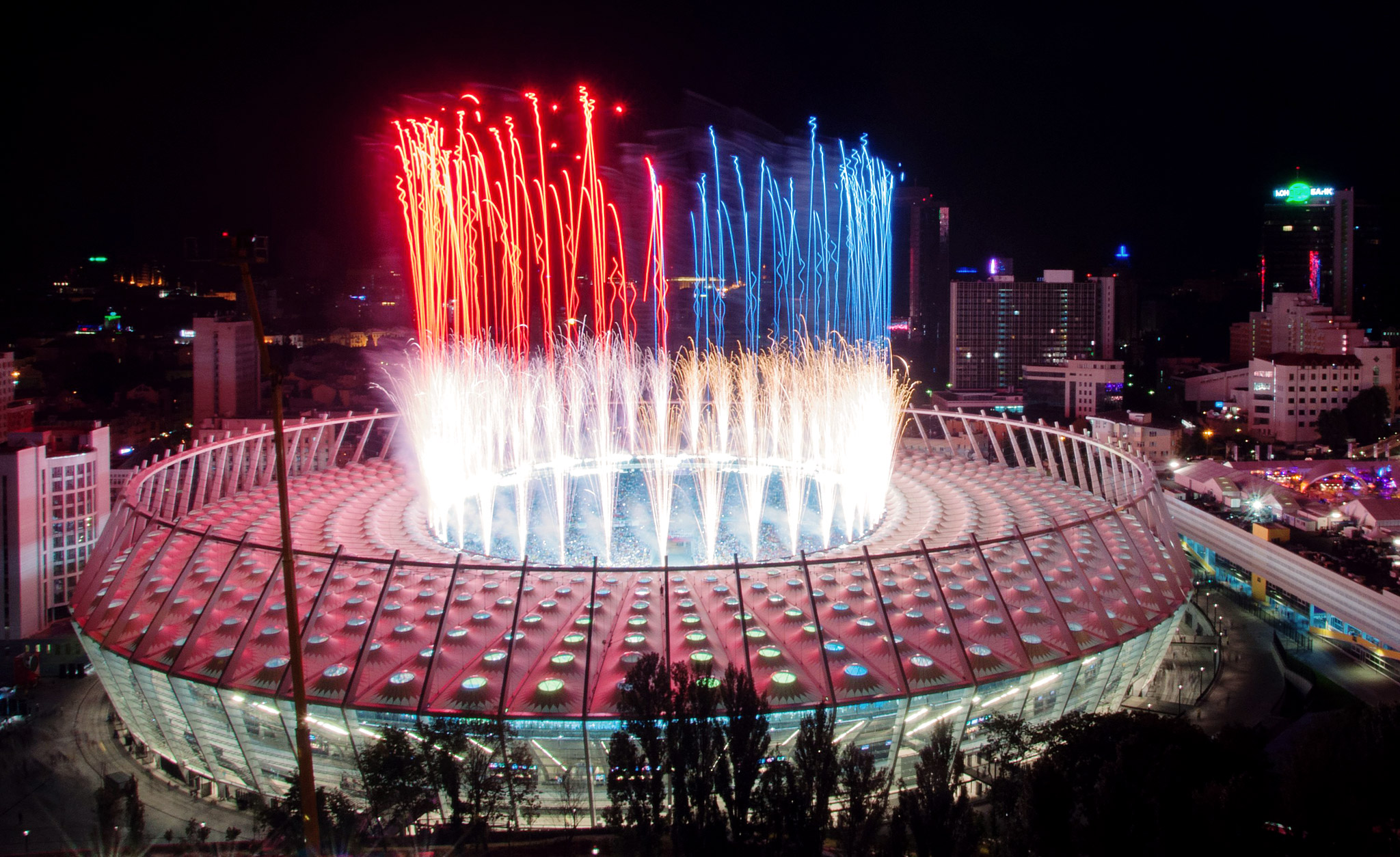 Euro 2012 Final Postmatch Celebration - Fireworks and Sports: A Perfect ...
