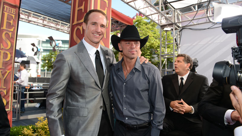 Drew Brees & Kenny Chesney - 2012 Red Carpet Recap - ESPN