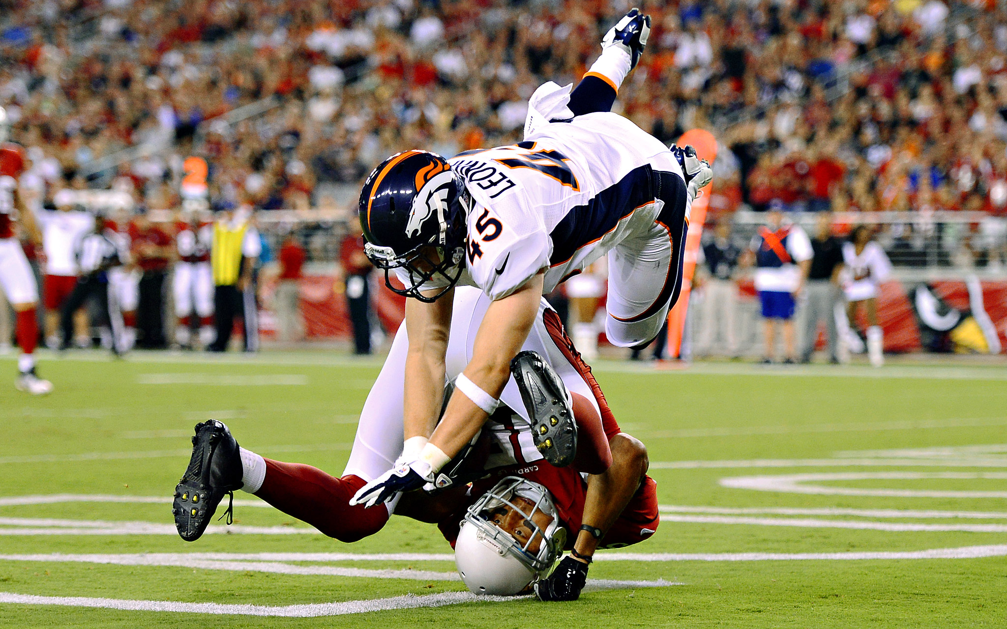 Michael Floyd and Jim Leonhard - Photos of the Day August 31 2012 - ESPN