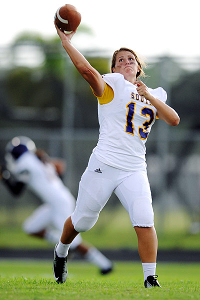 female quarterback....cool | TexAgs