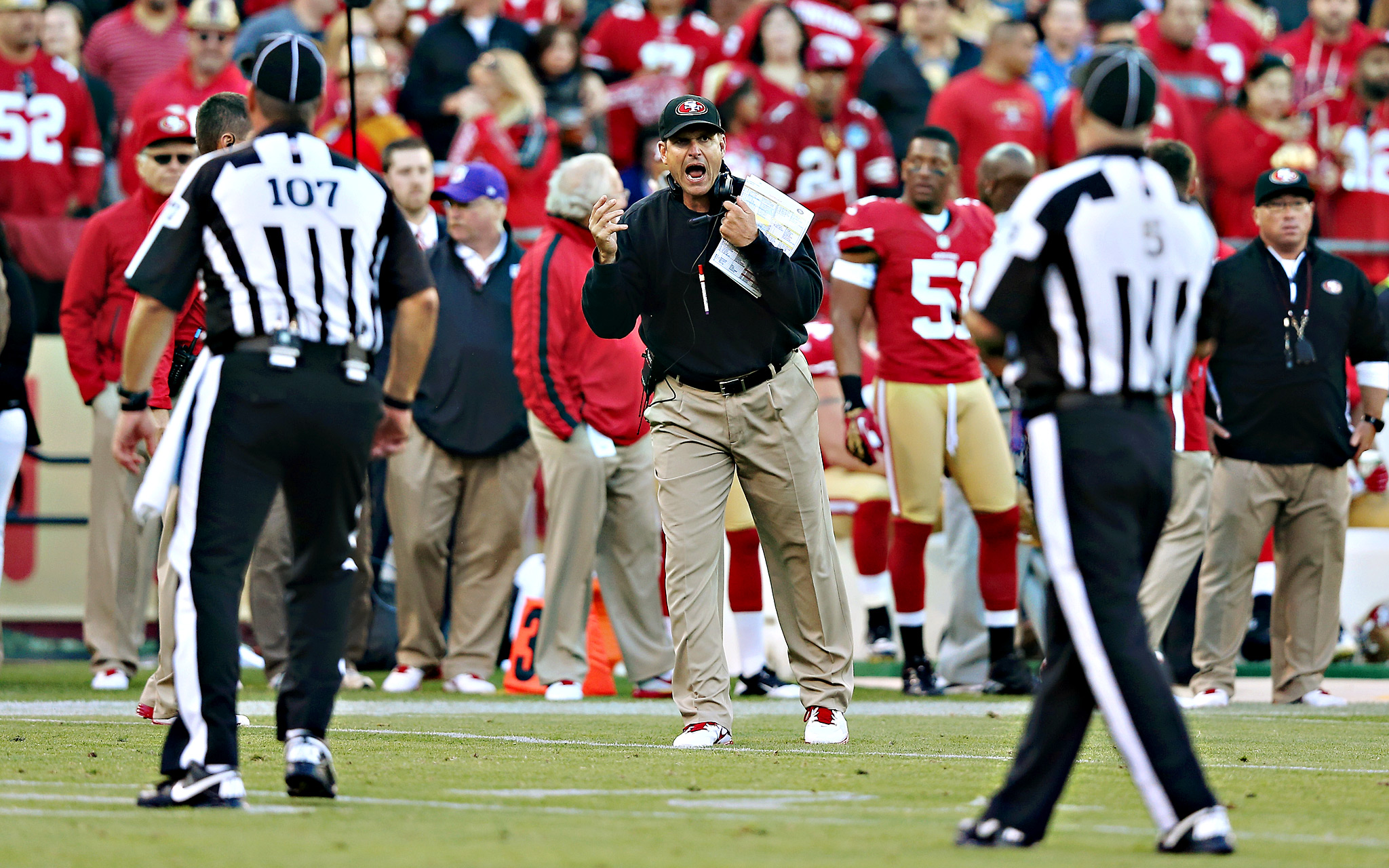 49ers coach Jim Harbaugh - NFL Replacement Refs: The Outrage - ESPN
