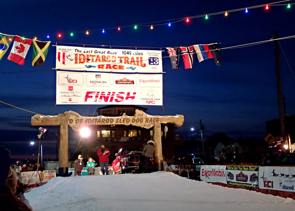 Iditarod finish line in Nome - ESPN