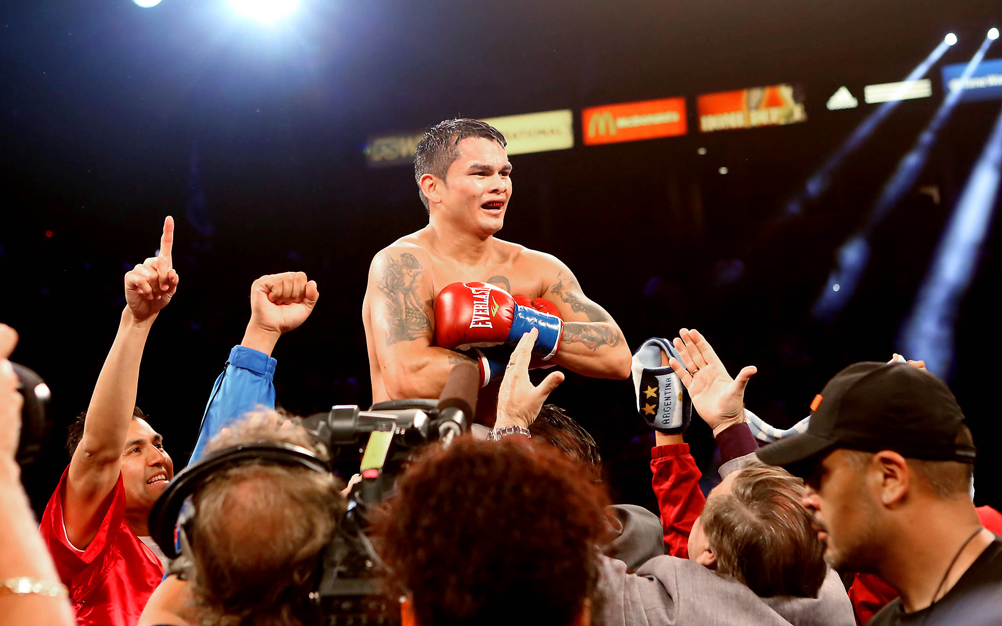 Marcos Maidana celebrates - Saturday Night At The Fights: June 8 - ESPN
