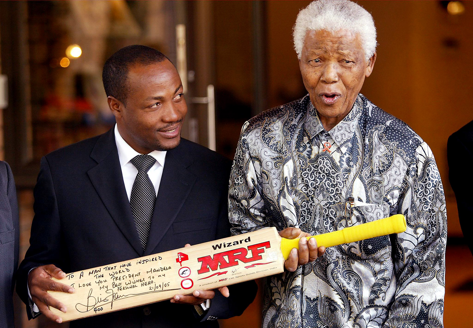 Brian Lara and Nelson Mandela - Nelson Mandela - ESPN