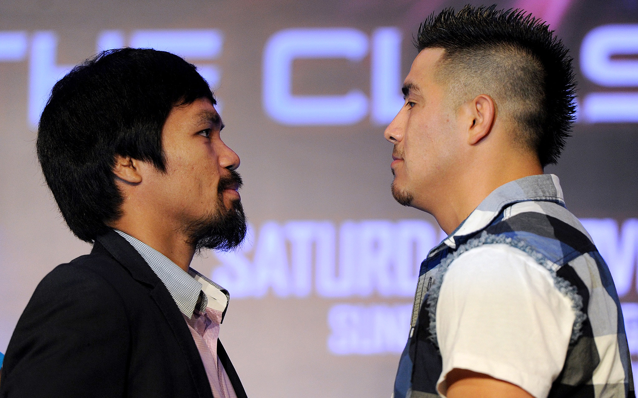 Heavy Glare - Manny Pacquiao-Brandon Rios Press Tour - ESPN