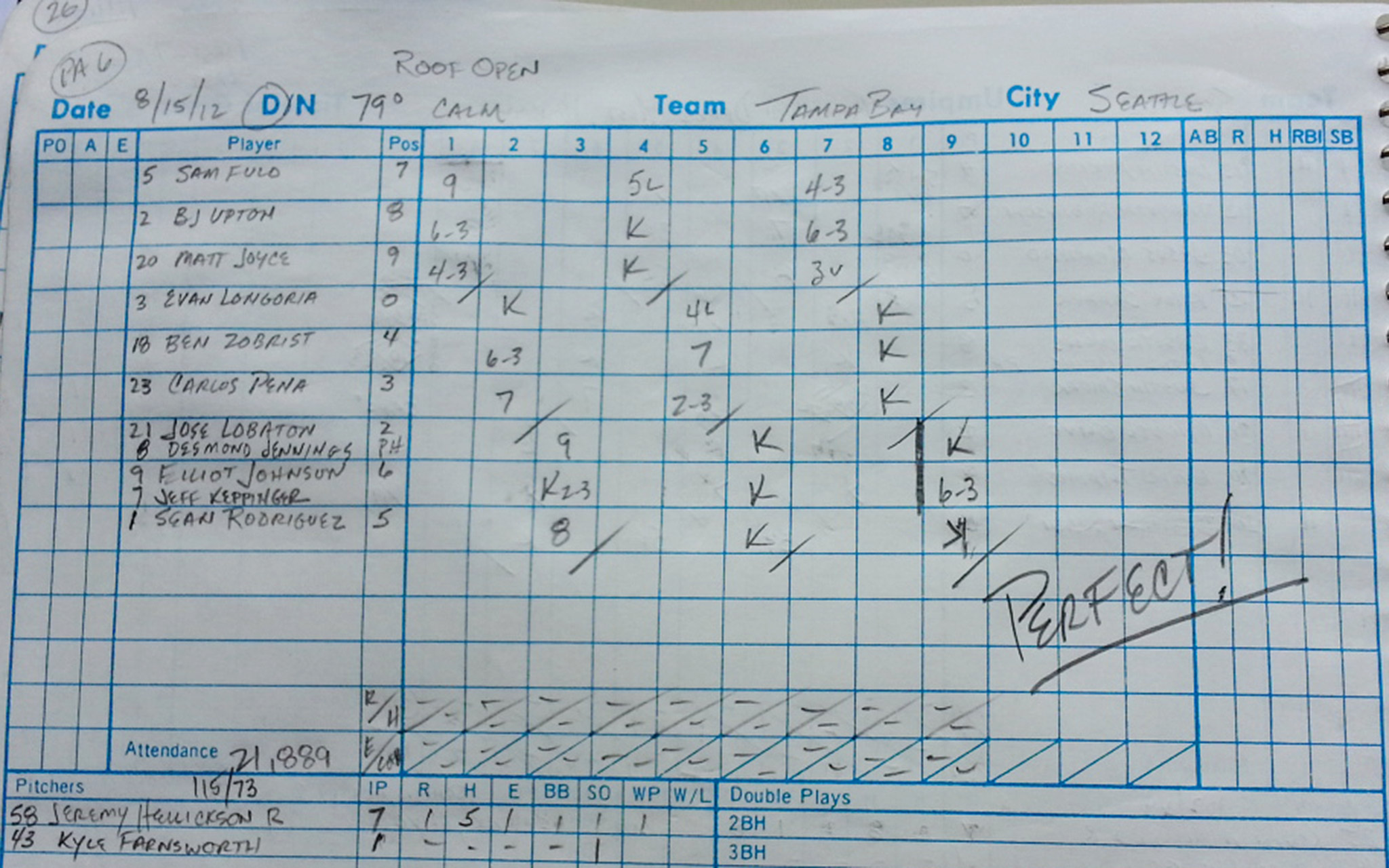 Eric Radovich, Seattle Mariners official scorer: Felix Hernandez's ...